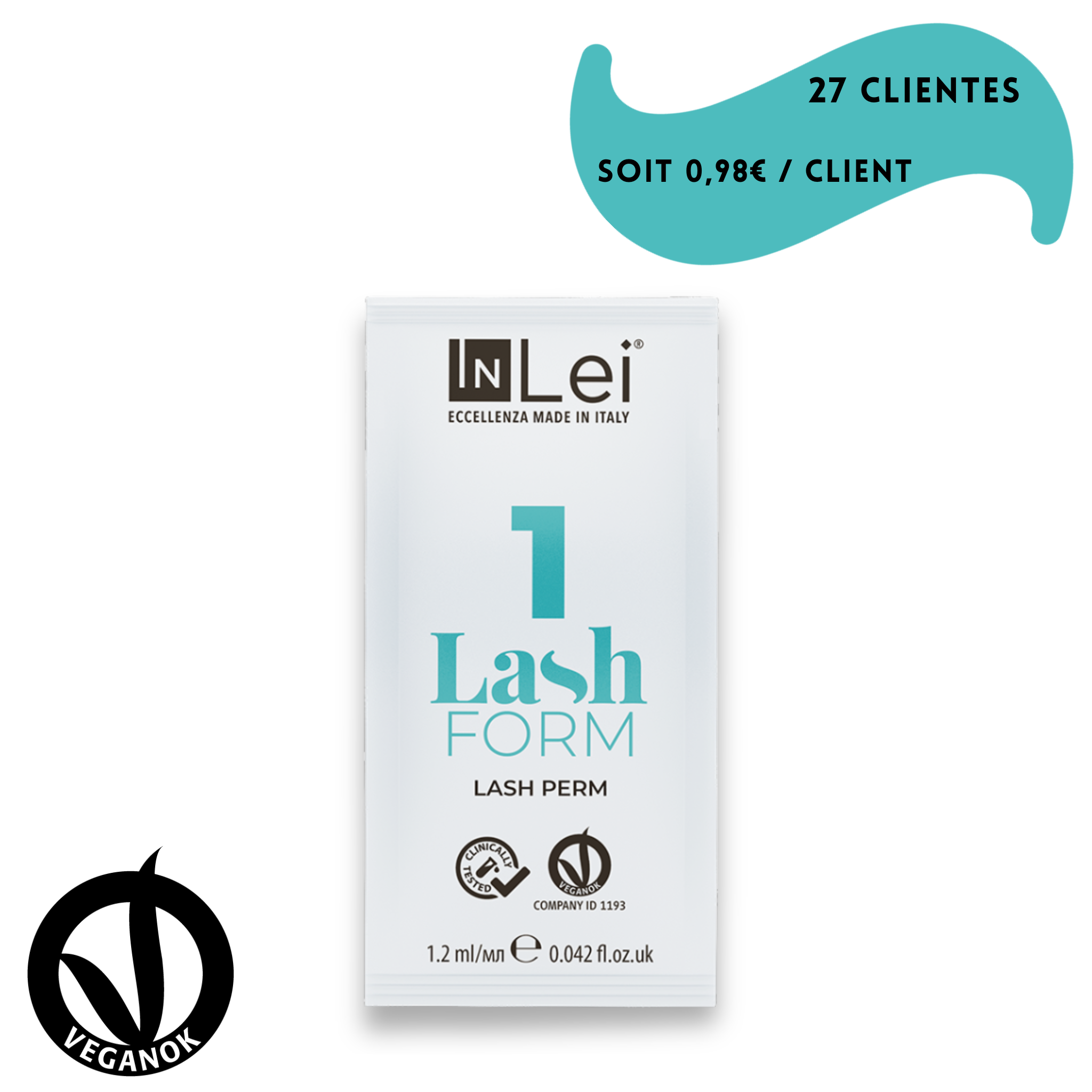 Permanente pour cils 9 x 1,2ml- LASH FORM 1 – InLei France
